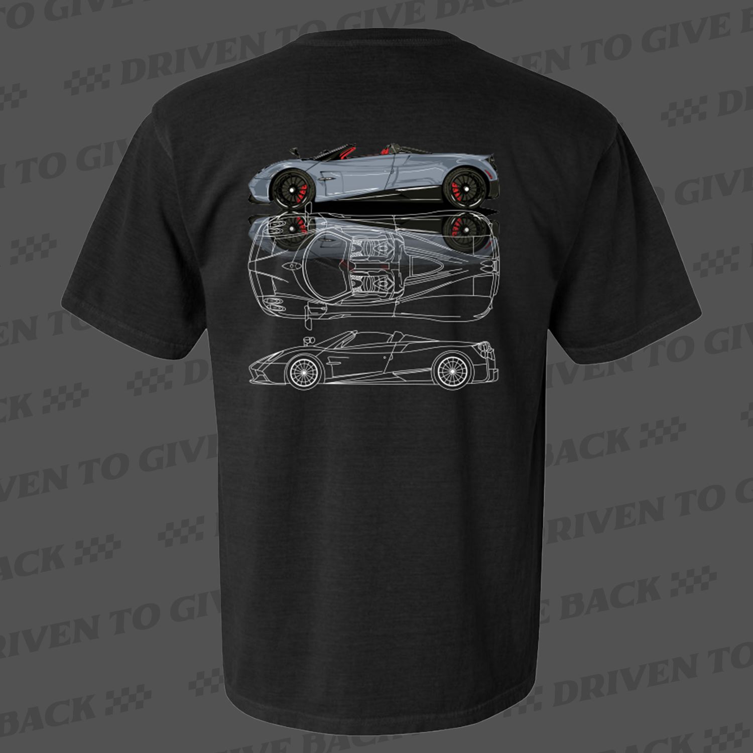 Pagani Schematic Tee - Black – TheHamiltonCollection